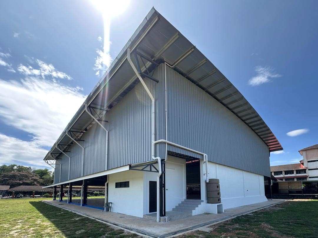 Pembinaan Dewan Terbuka Sekolah Seri Wang SG Petani Kedah - NYE Builder